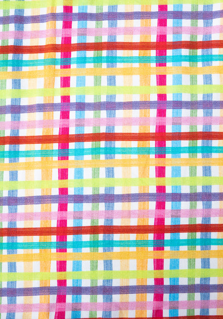 Audrey Summer Check Print Cotton Swing Dress – Popsy Clothing