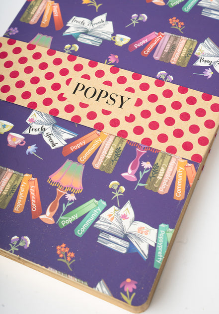 Popsy Bookshelf Print Notebook – Popsy Clothing