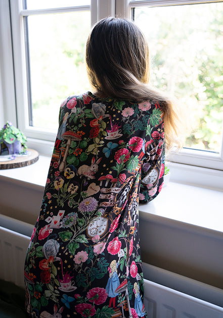 Children's Wonderland Print Pyjama Set (Tweedle) – Popsy Clothing