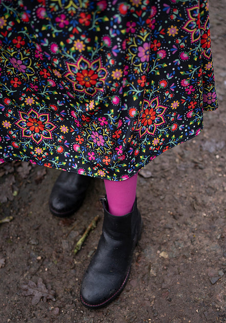 Dempsey Bright Floral Print Tiered Hem Midaxi Dress – Popsy Clothing