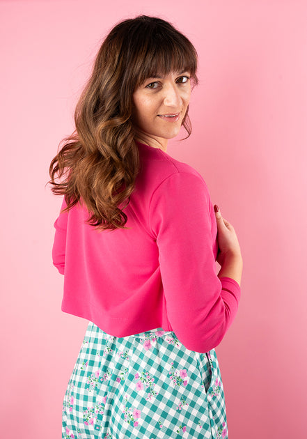 Elena Cerise Pink Bolero Jacket – Popsy Clothing