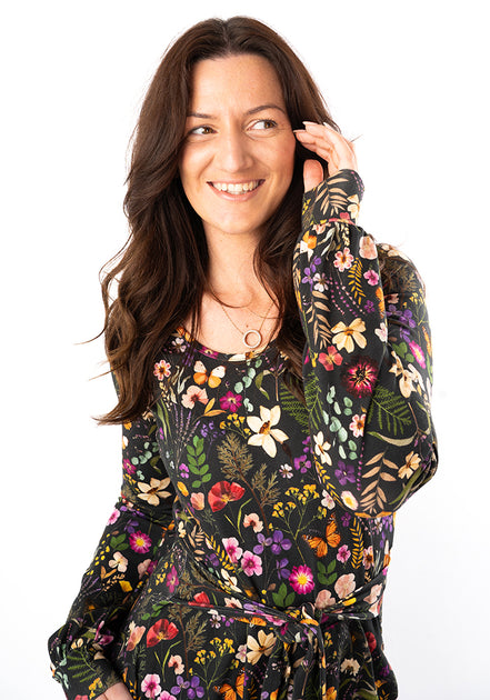 Hila Pressed Floral Print Cotton Dress – Popsy Clothing