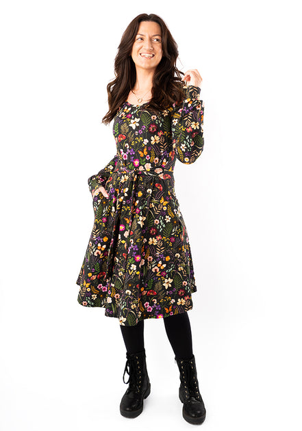 Hila Pressed Floral Print Cotton Dress – Popsy Clothing