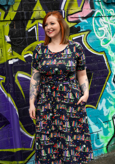 Book Print Dresses | A literate look | Dresses for all shapes & sizes ...