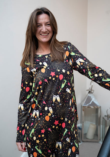 Mandy Celebration Print Nightshirt – Popsy Clothing