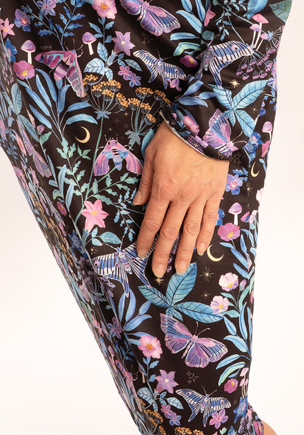 Mandy Mystical Moth Print Nightshirt – Popsy Clothing